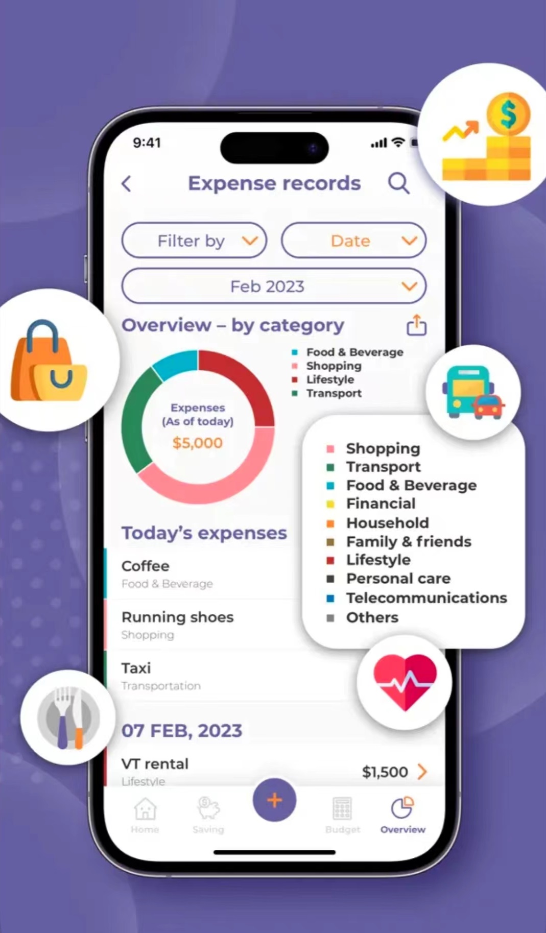 Using IFEC Money Tracker to save up for taxes