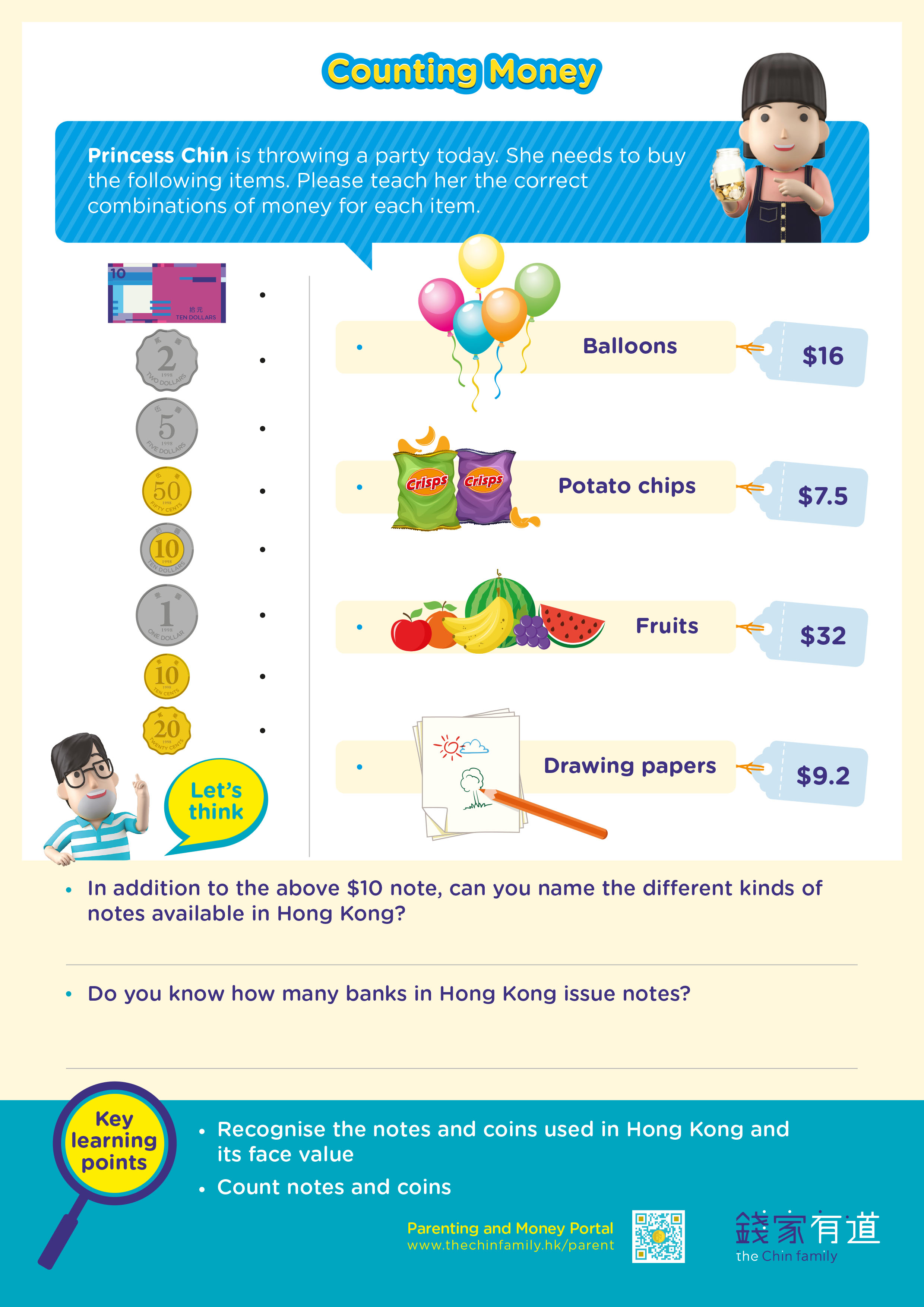 Counting Money [Aged 6-8]