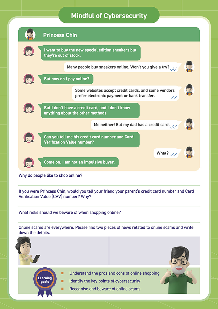 Worksheets - Mindful of Cybersecurity [Aged 9-14]