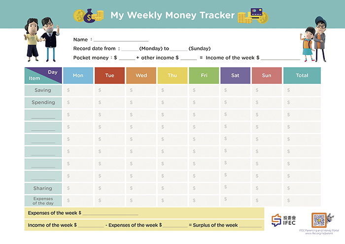 My Weekly Money Tracker [Aged 6-11]